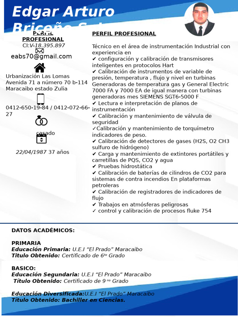 Curriculum Edgar | PDF