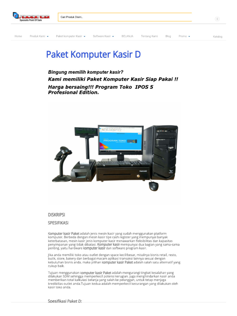 Paket Komputer Kasir D | PDF