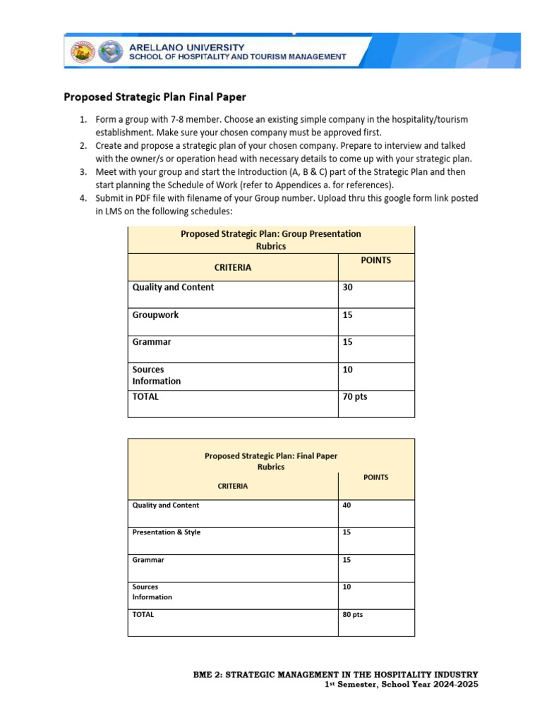 Proposed Strama TEmplate-latest | PDF | Strategic Planning | Career ...