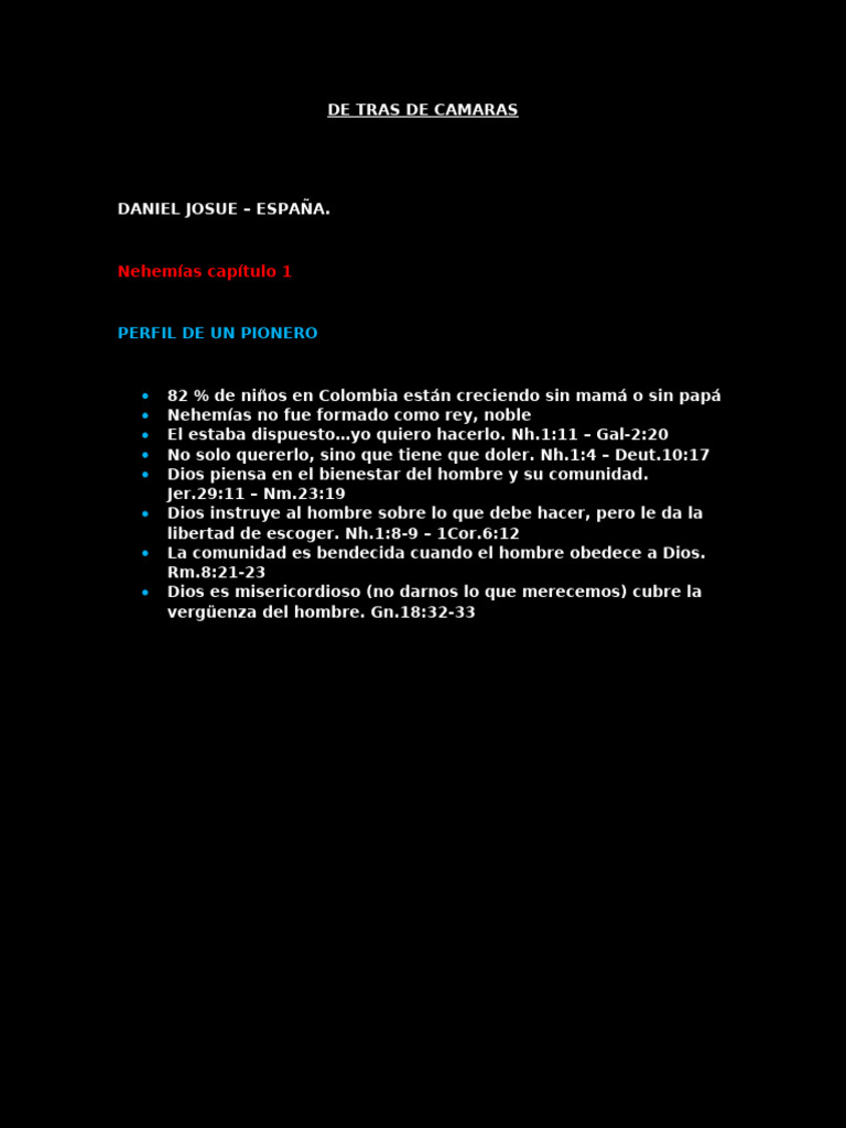 De Tras de Camaras | PDF