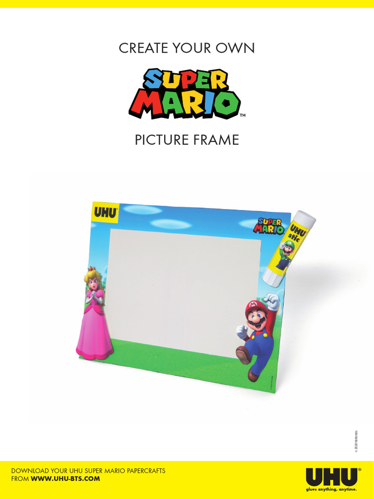 Uhu Papercraft Mario Picture Frame | PDF