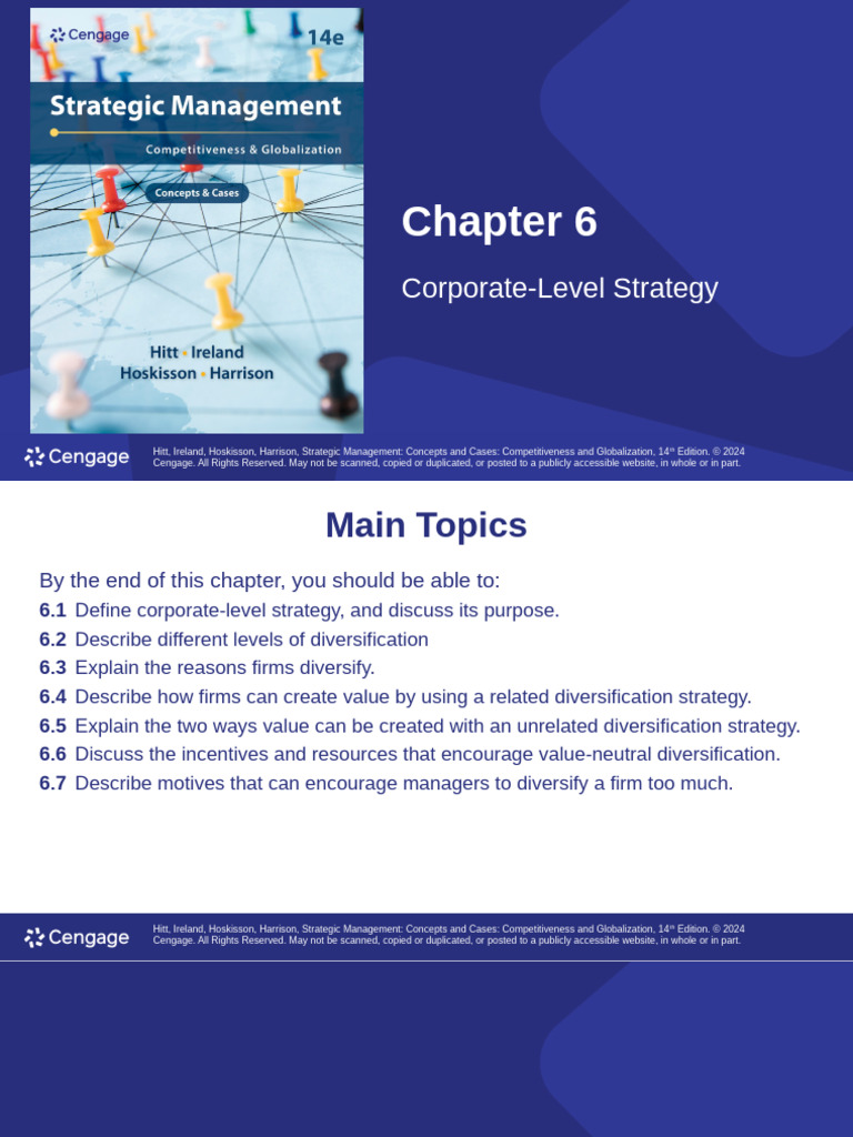 Chap 6 Corporate-Level Strategy | PDF
