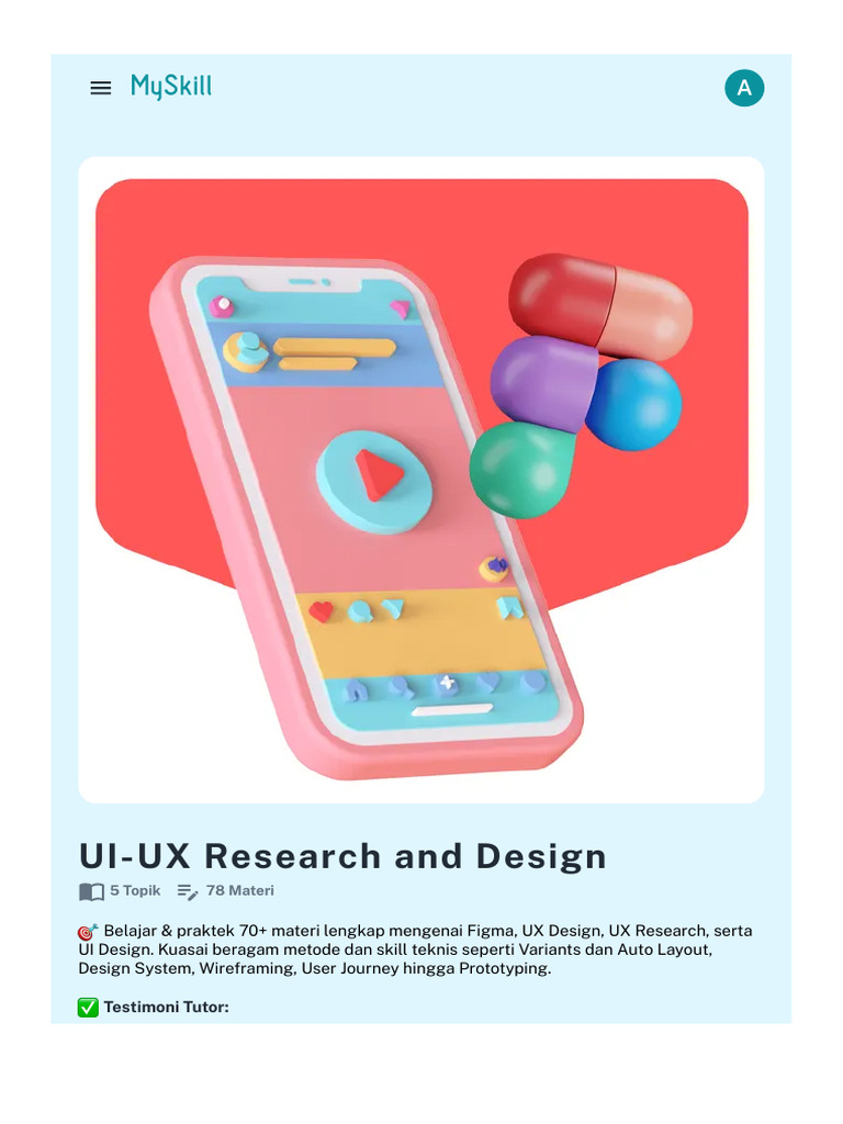 Belajar UI-UX Research and Design - MySkill | PDF