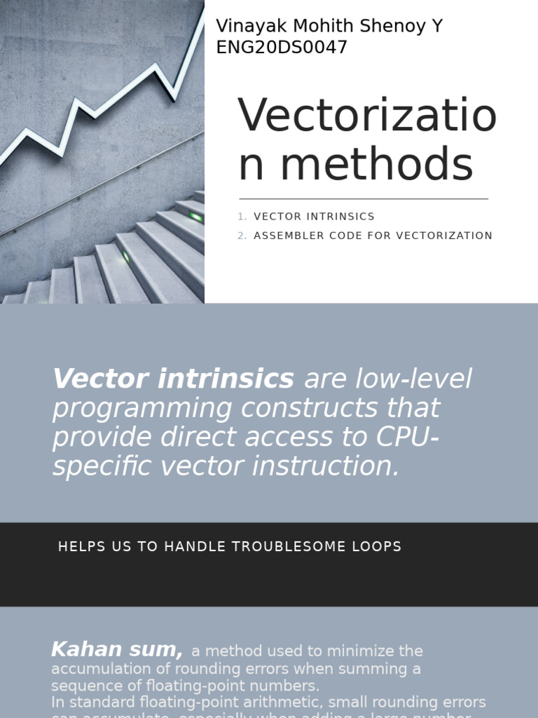 Vinayak - Shenoy - Vectorization Methods | PDF | C++ | Computers