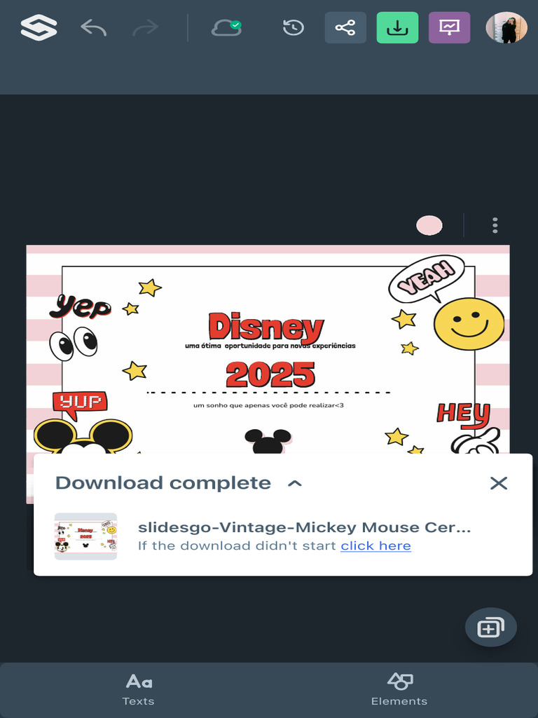 Vintage Mickey Mouse Certificate Slidesgo | PDF