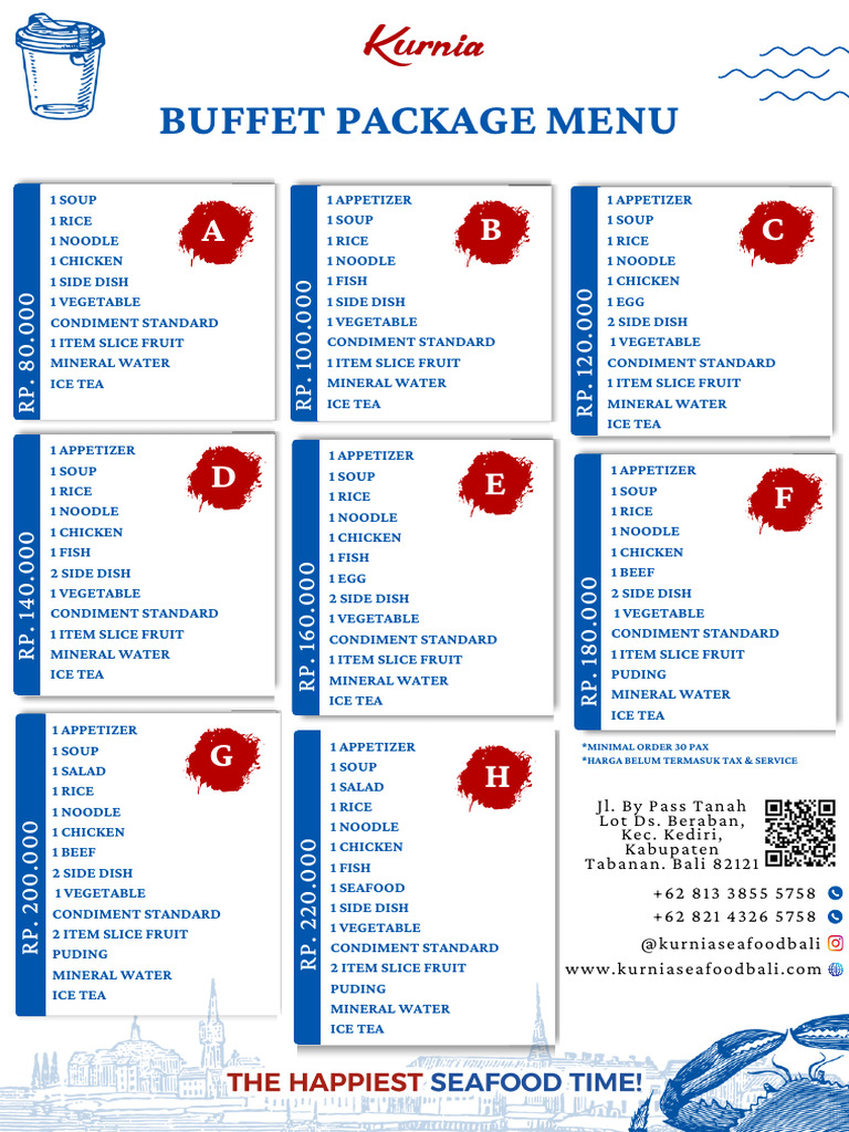 BUFFET MENU PACKAGE NEW 2024 | PDF