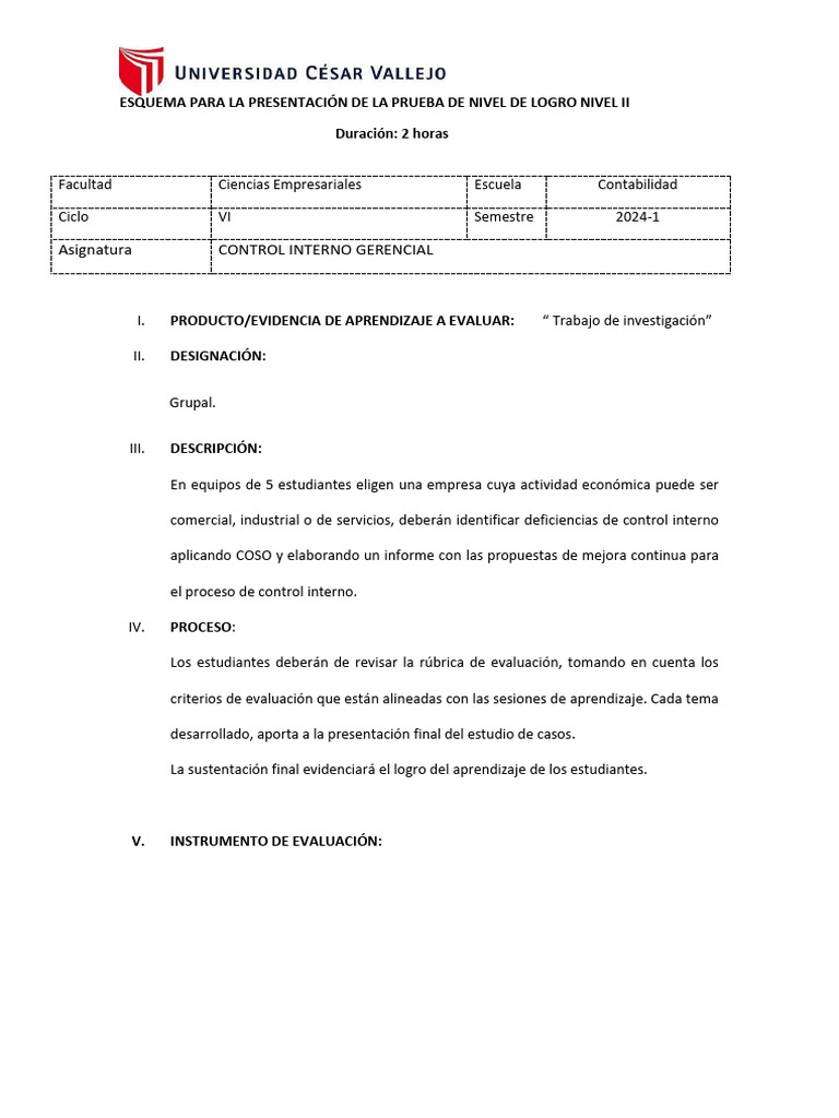 Formato - PNL Nivel 2 - Vi Ciclo Contabilidad | PDF