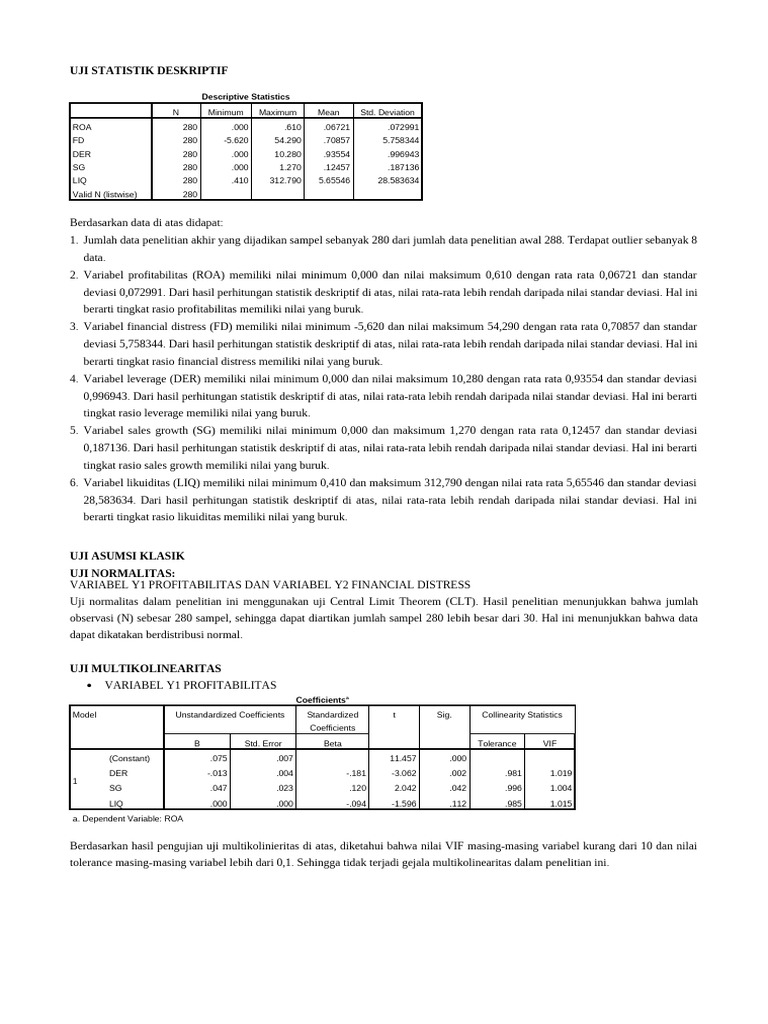 Interpretasi Olah Data Yoga | PDF