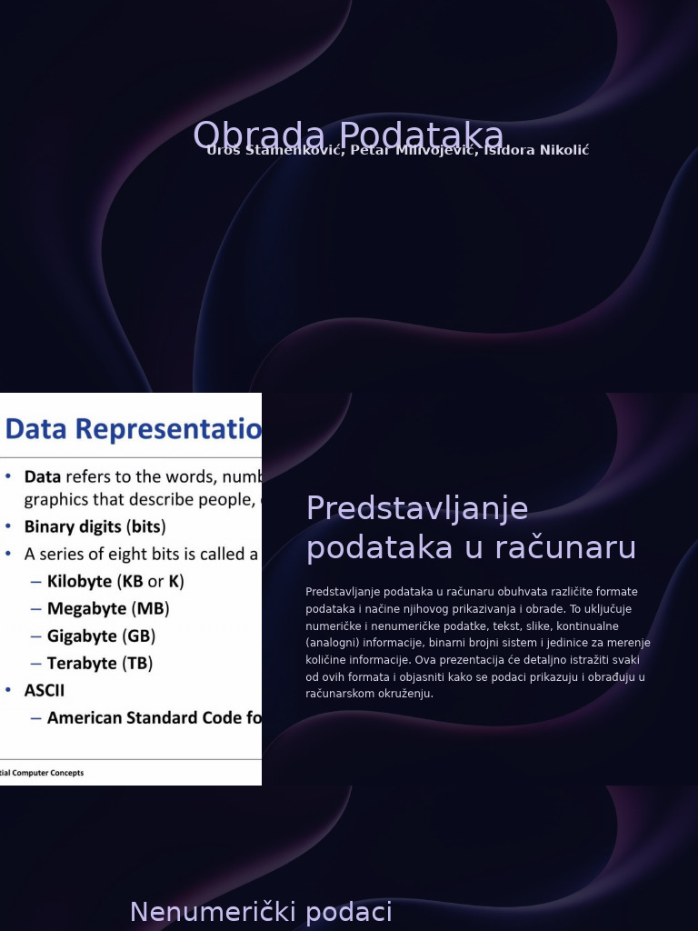 Obrada Podataka | PDF