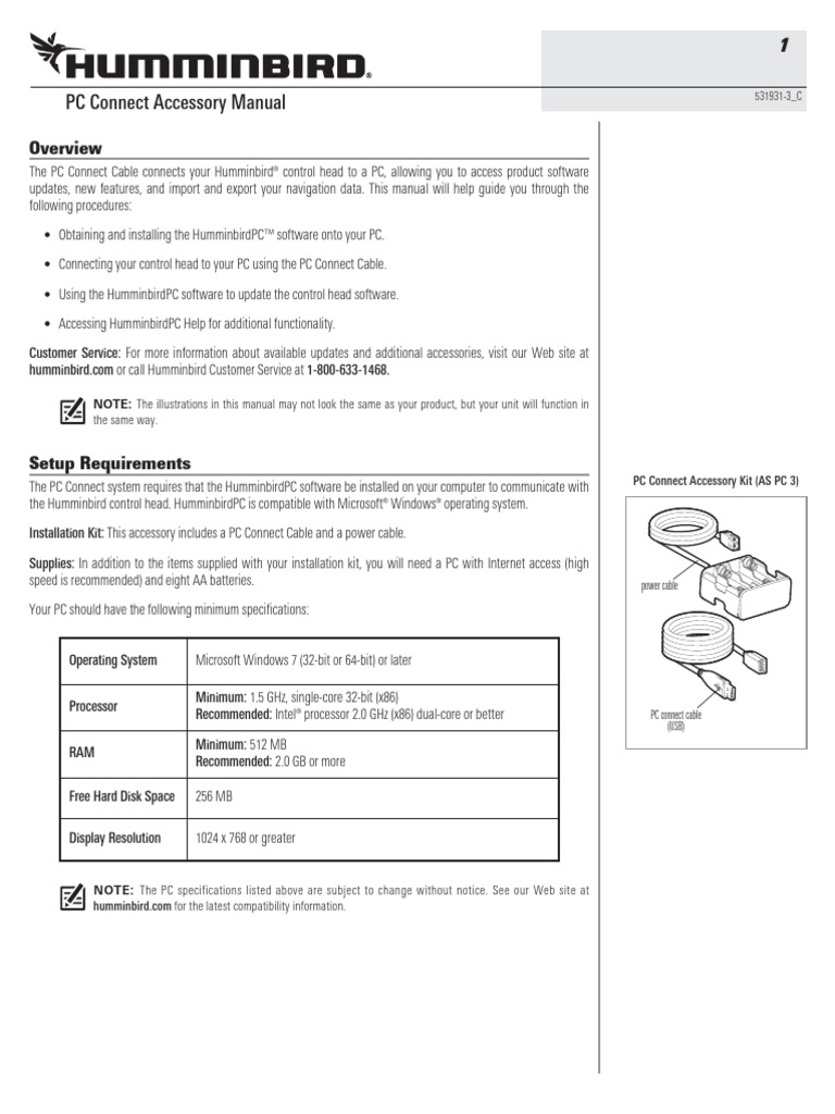 531931-3_C PC Connect Accessory Manual | PDF