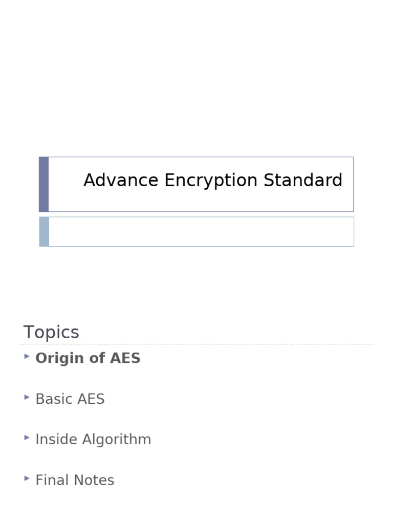 Advance Encryption Standard | PDF | Computer Security | Security