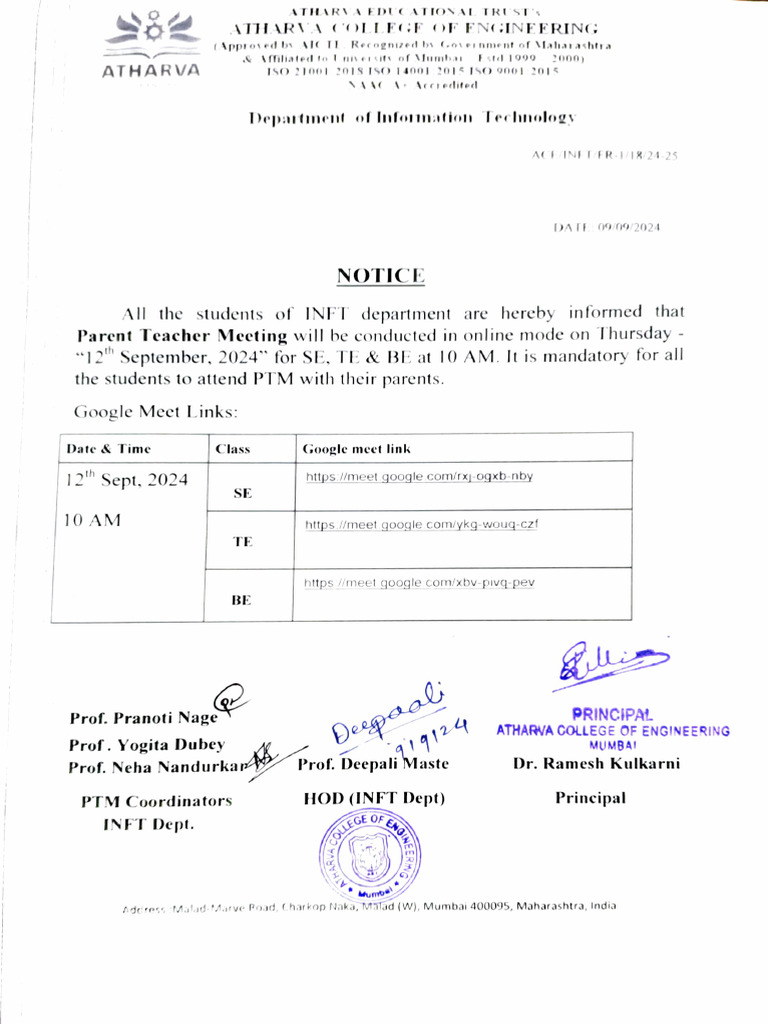 PTM Notice Sep 10, 2024 | PDF