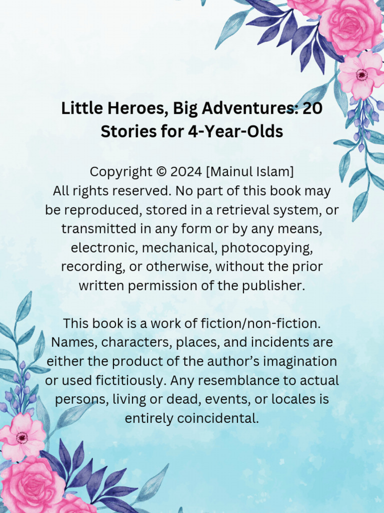 Little Heroes, Big Adventures 20 Stories For 4-Year-Olds - 2 | PDF