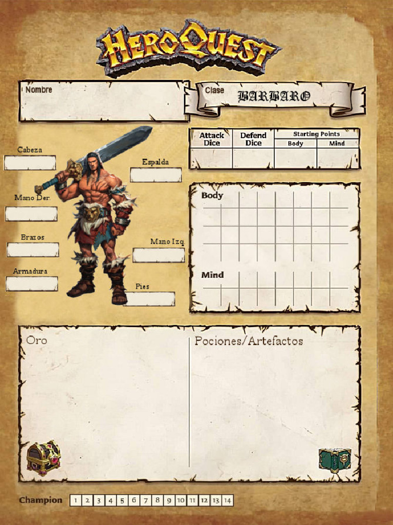 Heroes Heroquest - JPG | PDF