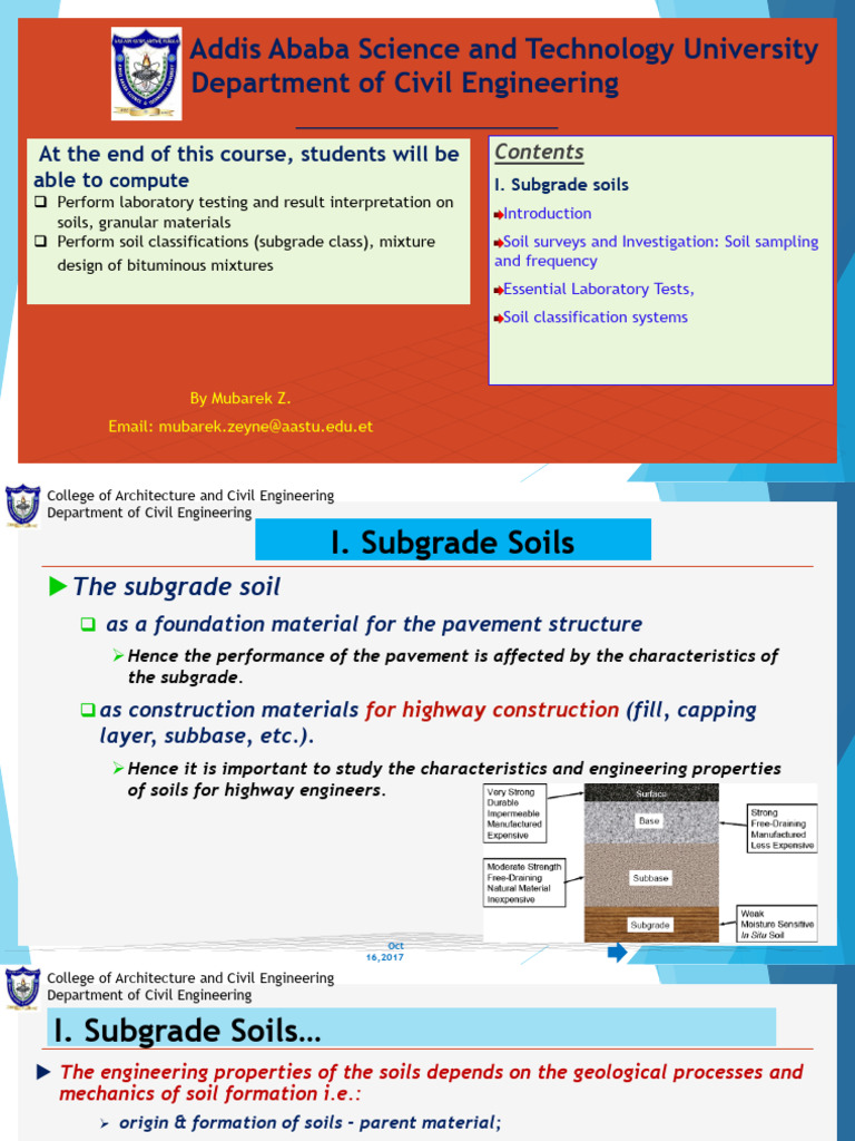 Chapter 3. Highway Materials I. Subgrade | PDF