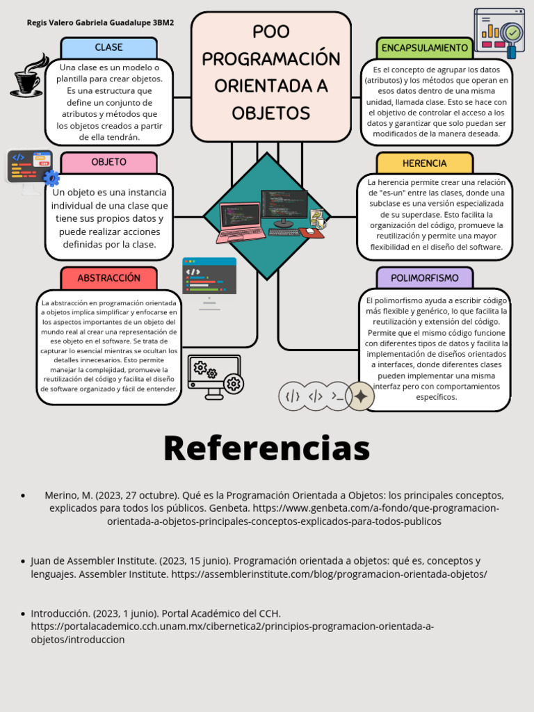Infografia Programacion Orientada a Objetos | PDF
