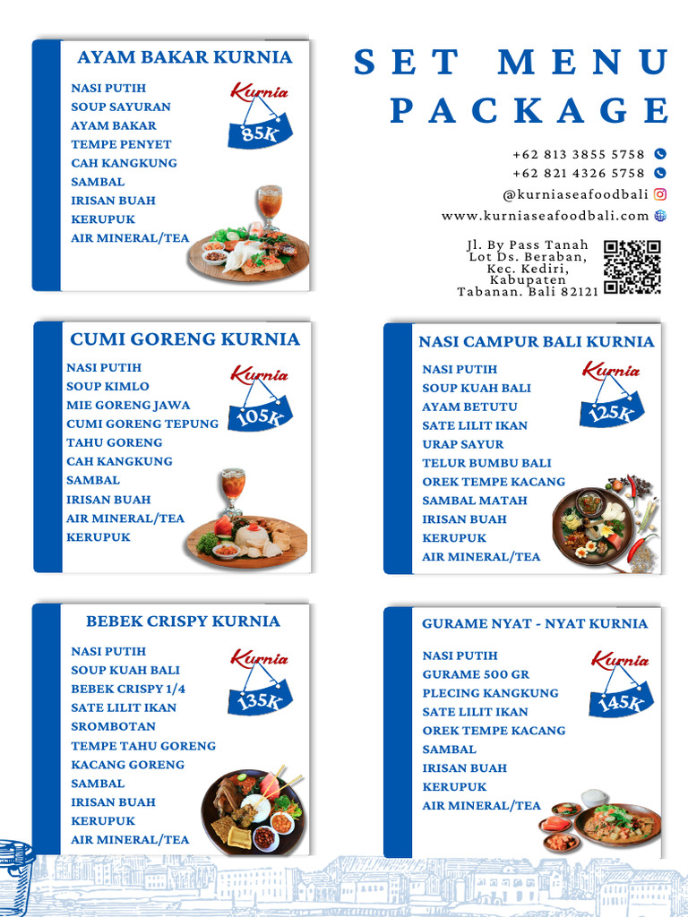 Set Menu Local Package New 2024 | PDF