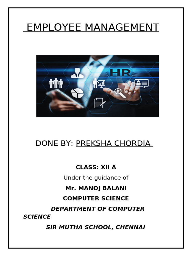 Employee Management | PDF | Python (Programming Language) | Programming Language