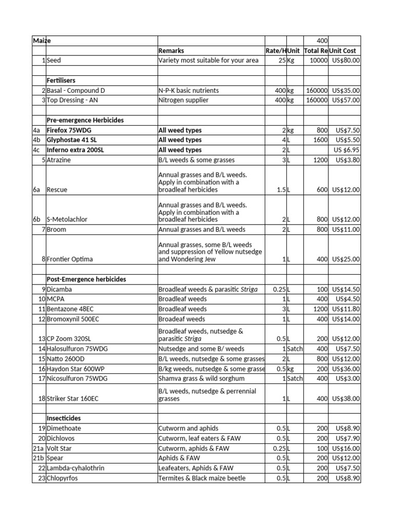 Maize Template 333 | PDF