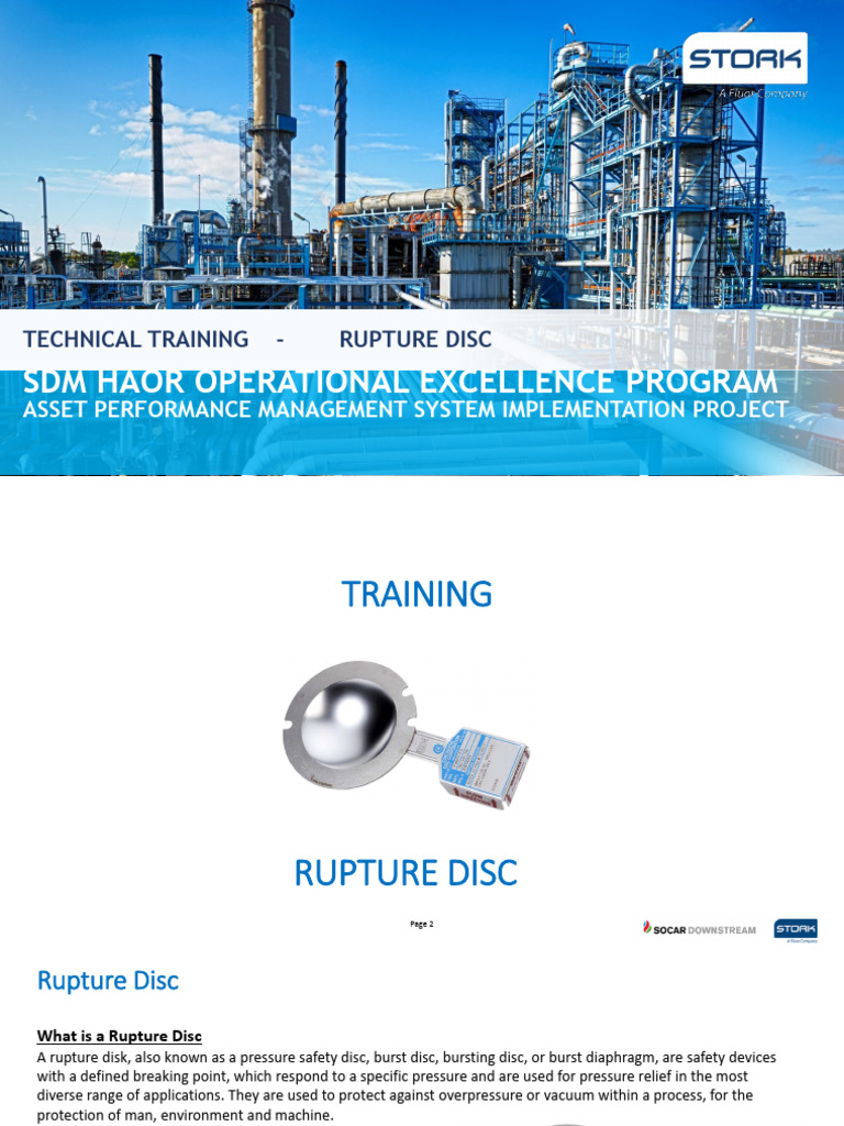 Technical Training - Rupture Disc | PDF