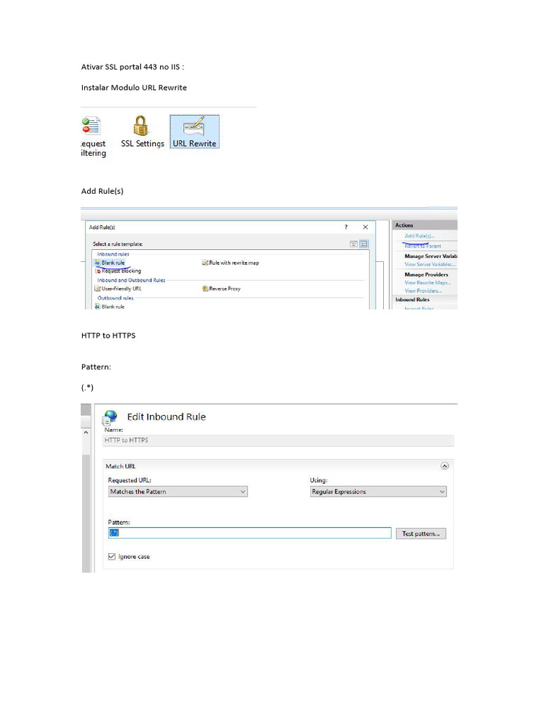 Ativar SSL porta 443 no IIS | PDF