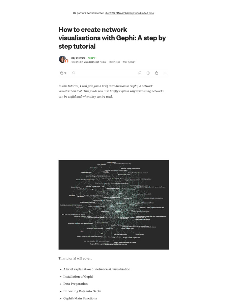 How To Create Network Visualisations With Gephi - A Step by Step Tutorial - by Izzy Stewart ...