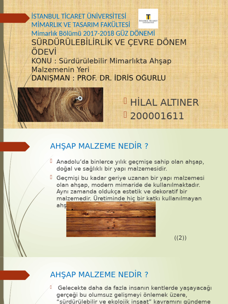 Ahsap Malzeme H ALTİNER | PDF