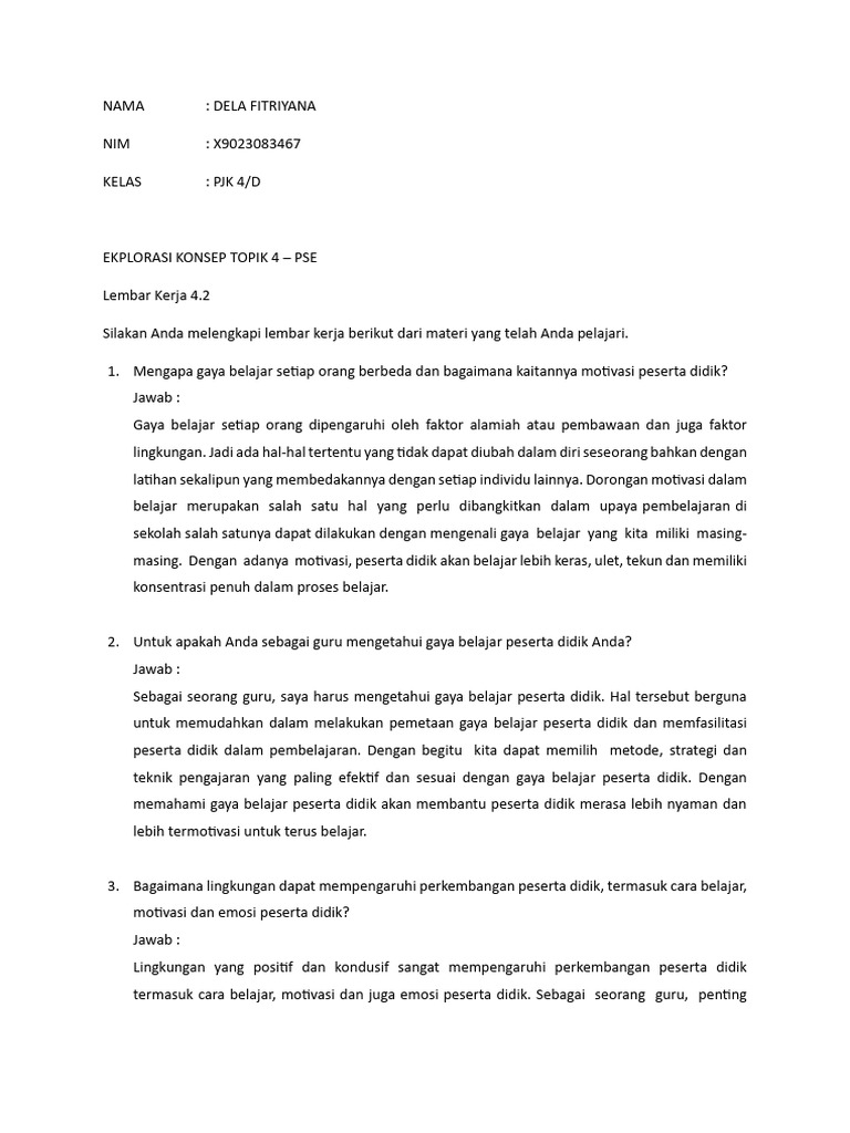 Ekplorasi Konsep - TP4 - Pse | PDF