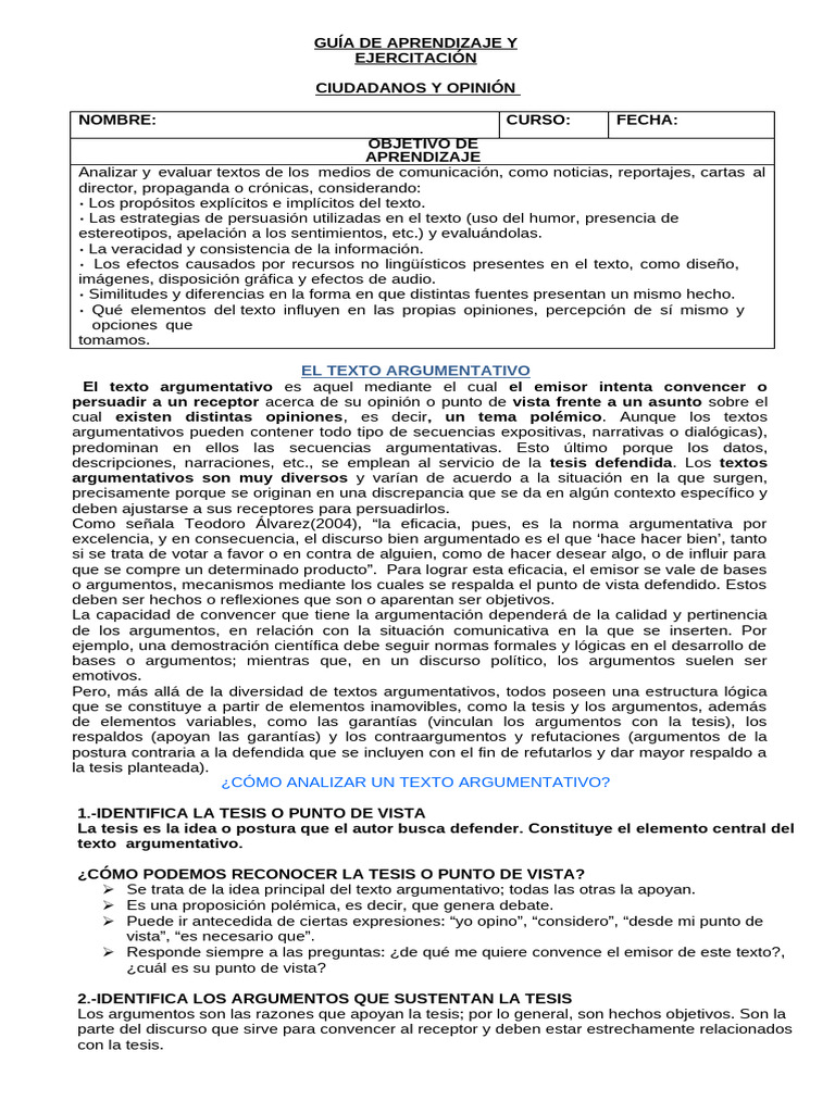 Guia Larga Contenidos y Ejercicios | PDF