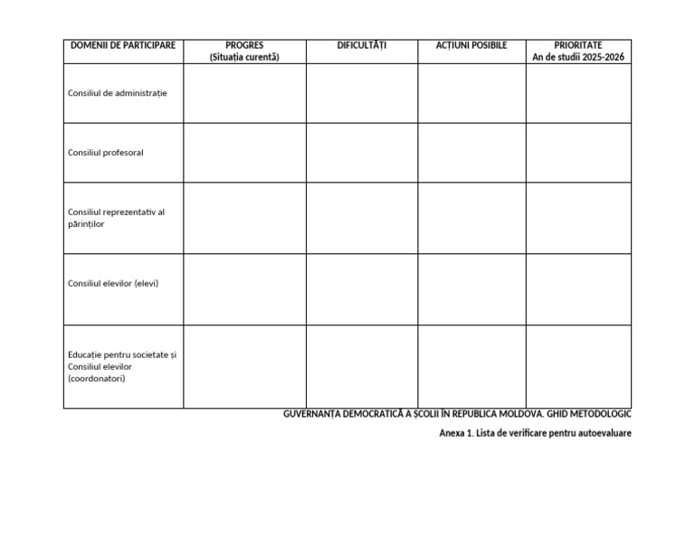 GDS Situatia Curenta Si Prioritati Fisa | PDF