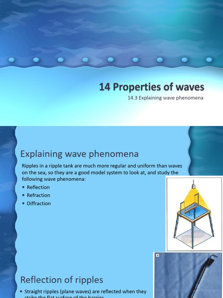 14.3 Explaining Wave Phenomena | PDF