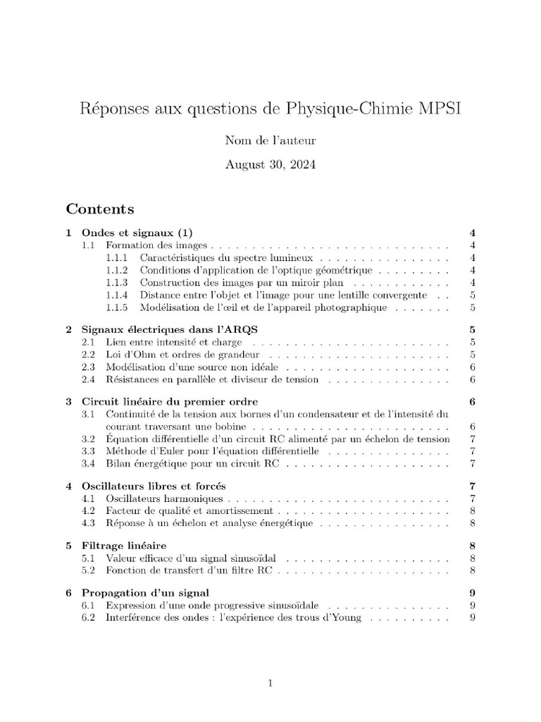 Physique Pdf
