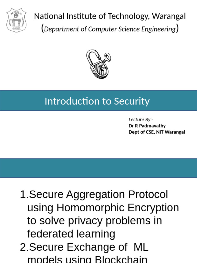 Introdution To Security | PDF