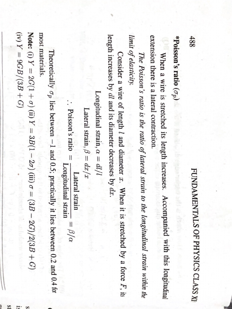 Poisson's Ratio | PDF