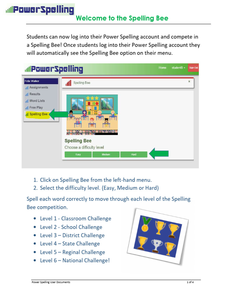 PS - Welcome To The Spelling Bee | PDF | Spelling | Cooking, Food & Wine