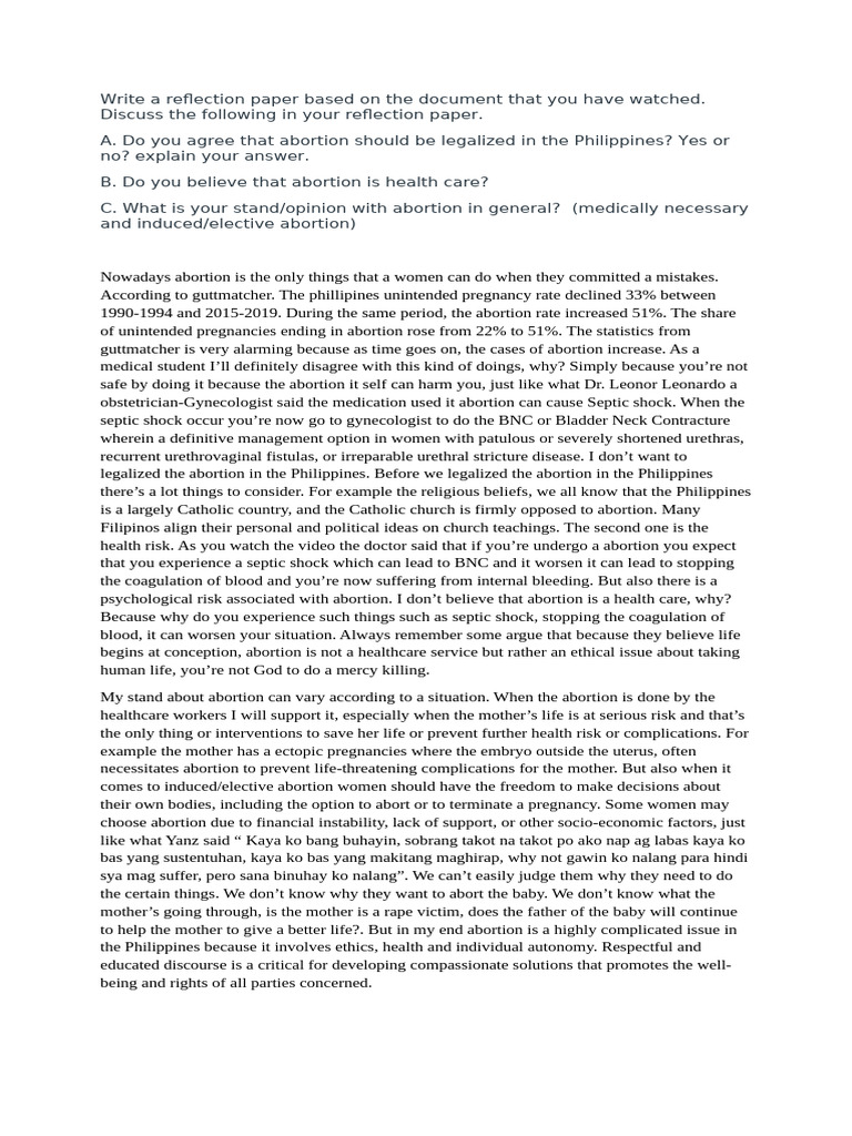 Reflection Paper | PDF