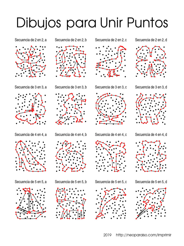 Dibujos-Unir-Puntos-Secuencias (1) - Unlocked | PDF
