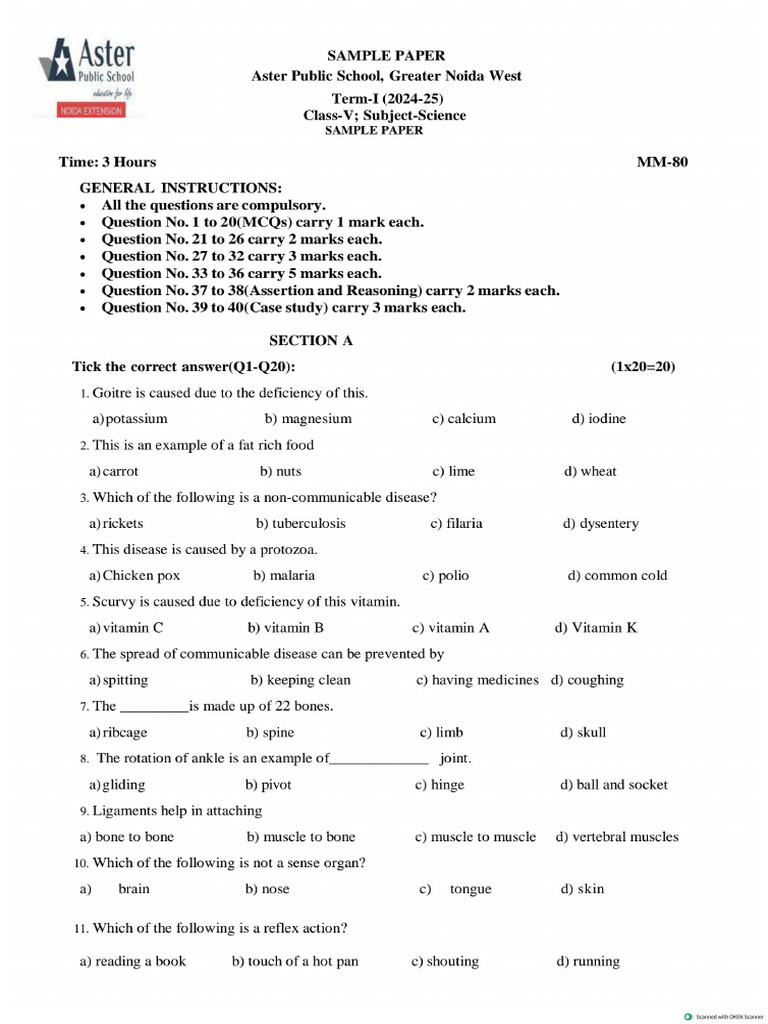 G5 T1 Sci Sample | PDF