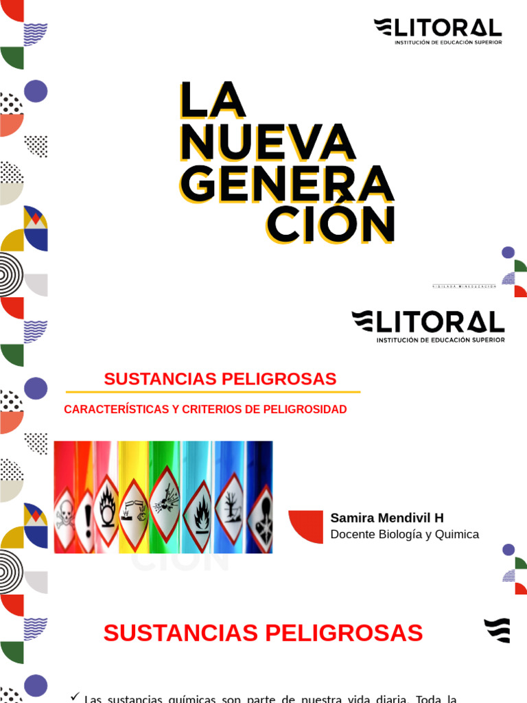 Sustancias Químicas Peligrosas y Riesgos | PDF | Amianto | Mercurio ...