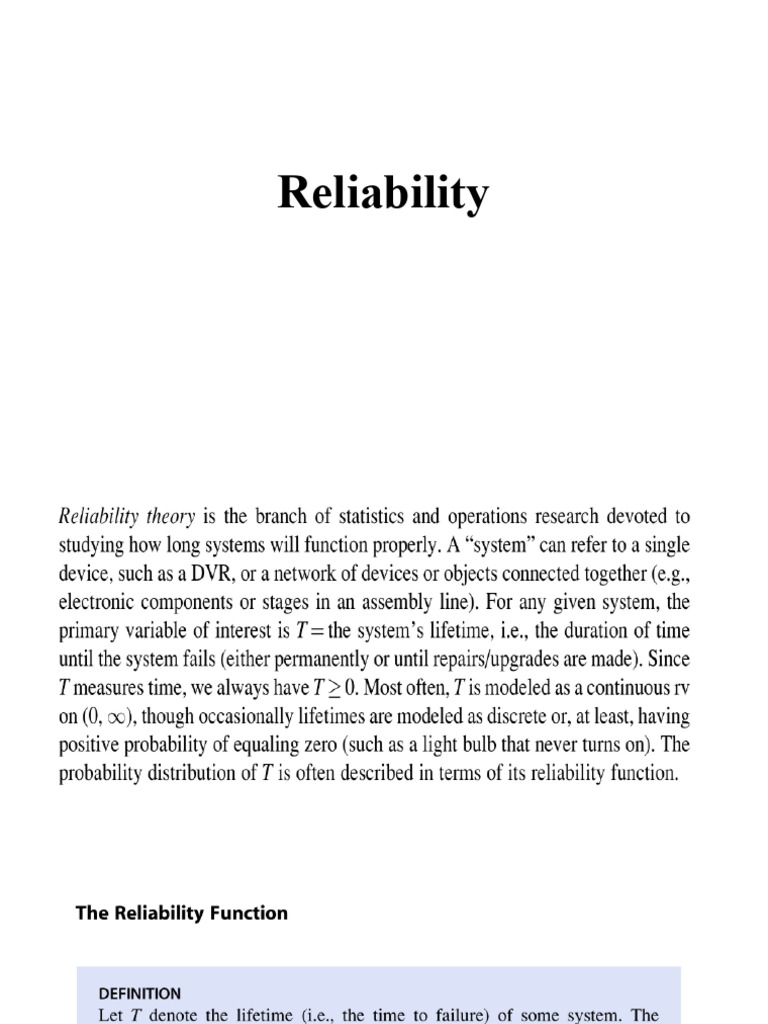 Reliablity Pdf