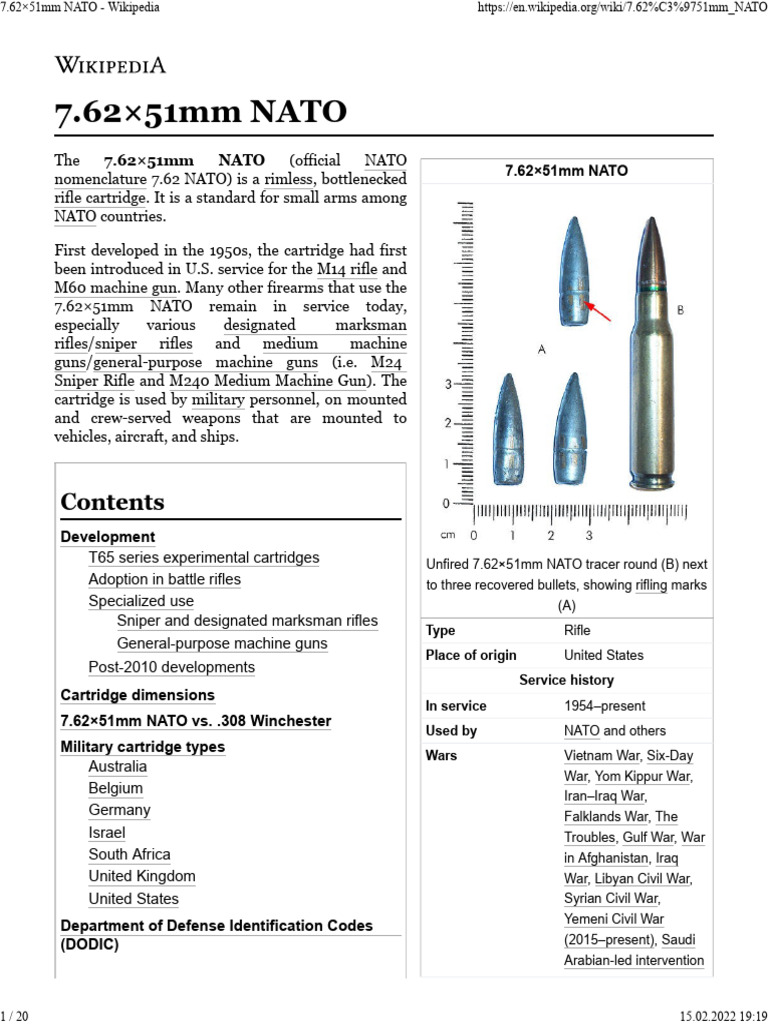 M80 Nato Ammunition | PDF