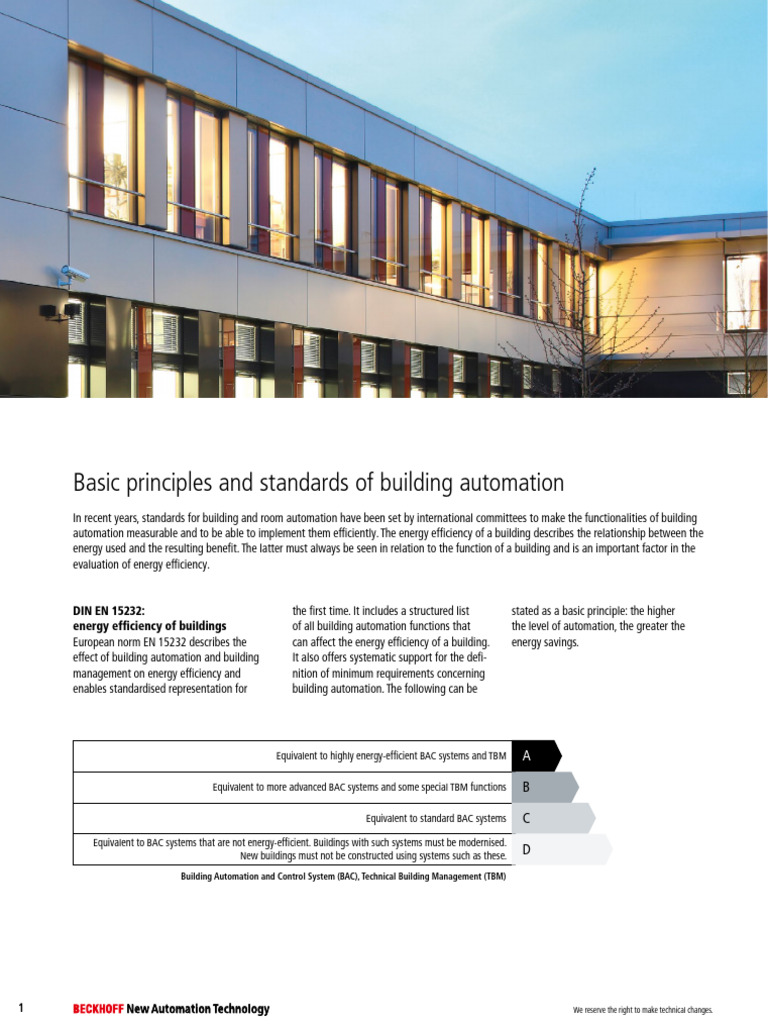 Beckhoff - Basic Principles and Standards of Building Automation | PDF | Ventilation ...