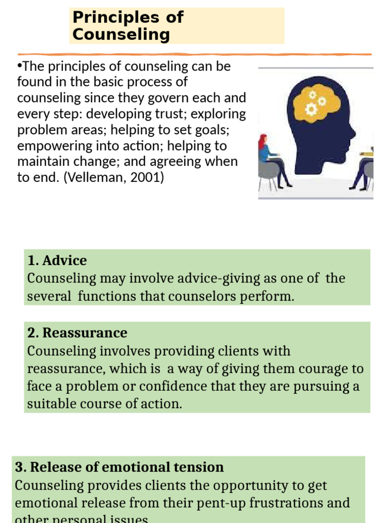 Principles of Counseling | PDF