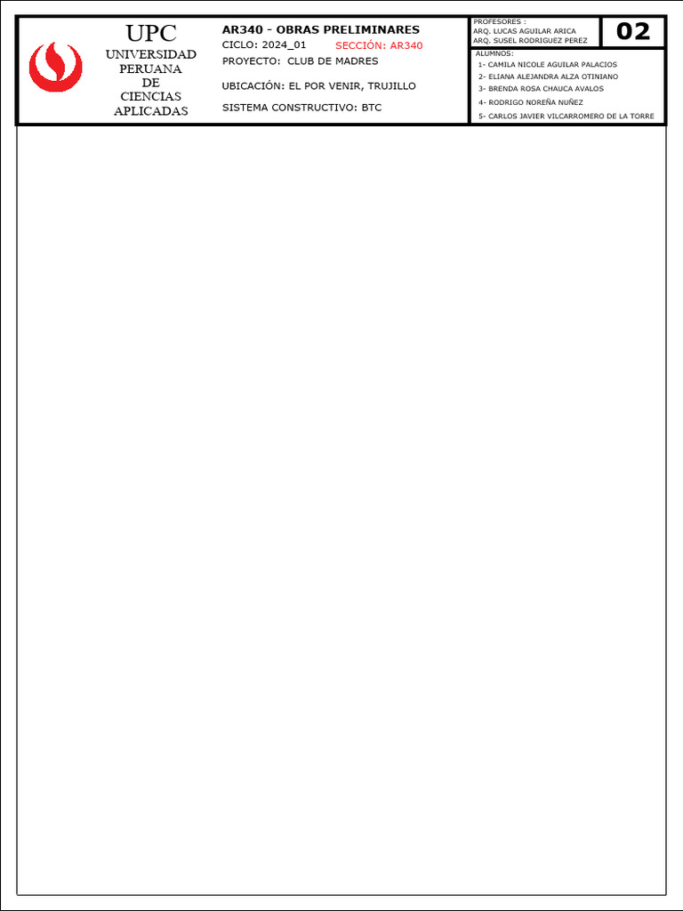 Lamina para Obras A1 | PDF