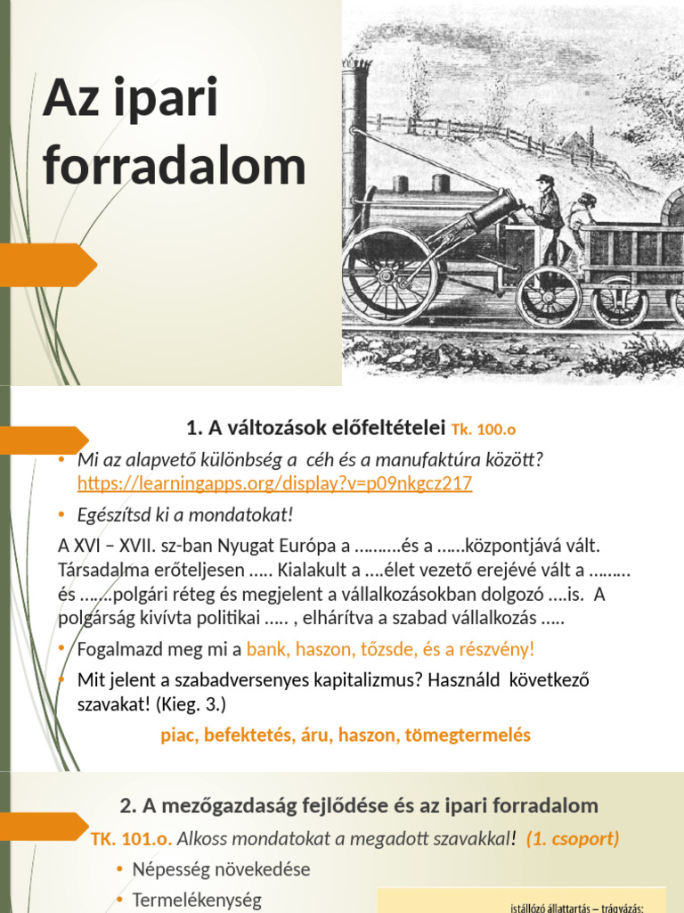 Az Ipari Forradalom | PDF
