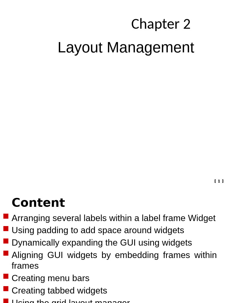Pythonnangcao 2.gui - Layout Management | PDF