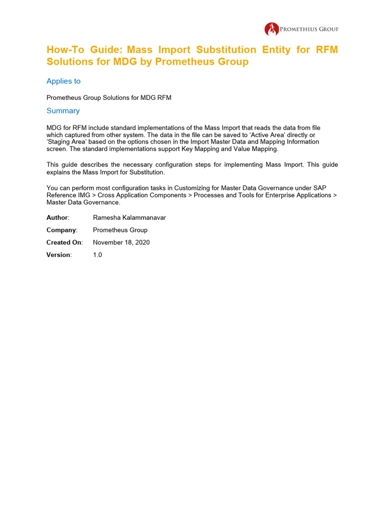 Master Data Governance Mass Import Solution For Retail and Fashion ...