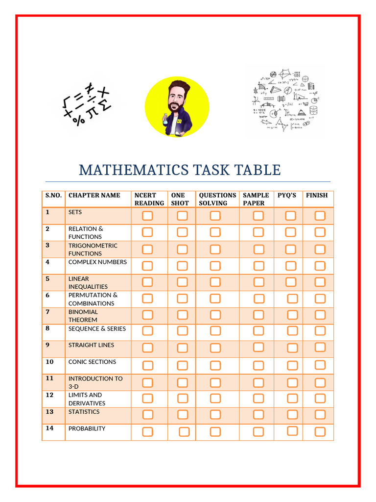 Mathematics Task Table-2 | PDF