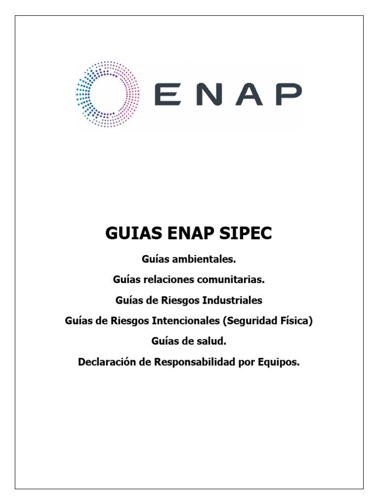 Guías Enap Sipec 2019 | PDF
