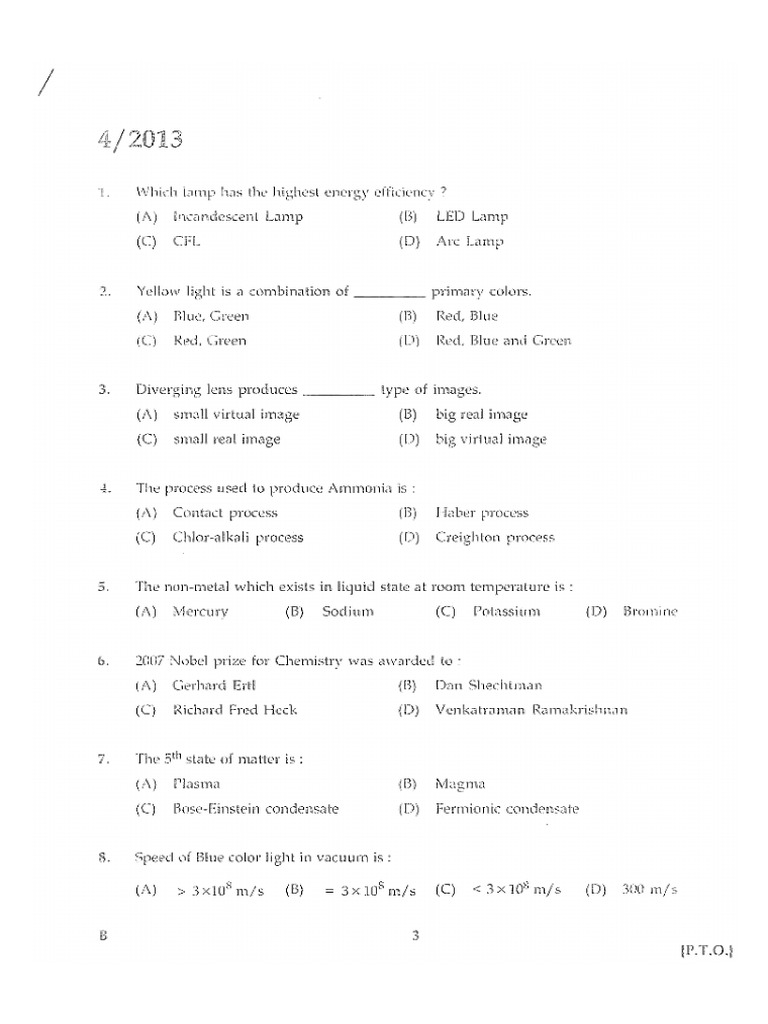 EPFO Previous Year Question Paper 2013 | PDF